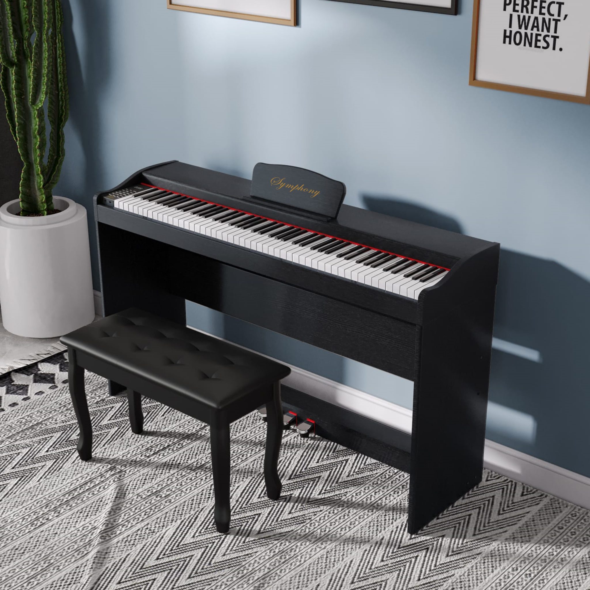 Symphony Grand Digital Piano 820 Black | Symphony Grand Pianos
